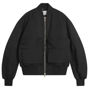 MKI MIYUKI ZOKU Silky Nylon Bomber - Black