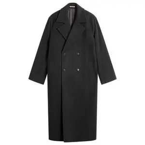 Auralee Mosser Chesterfield Coat - Black