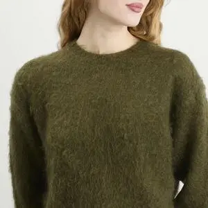 Auralee Mohair Knit Pullover