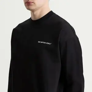 MKI MIYUKI ZOKU Uniform Long Sleeve T-shirt - Black