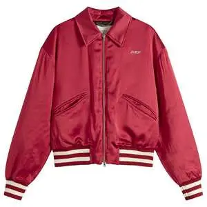 SECOND / LAYER Aces Satin Club Souvenir Jacket - Red