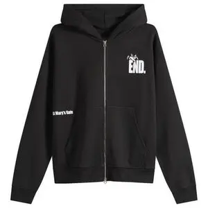 END. Manchester Zip Hoodie - Black