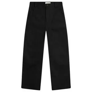 Studio Nicholson Denver Cotton Canvas Workwear Pant - Black