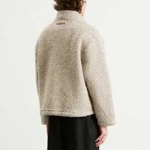 MKI MIYUKI ZOKU Wool Fleece Quarter Button Up