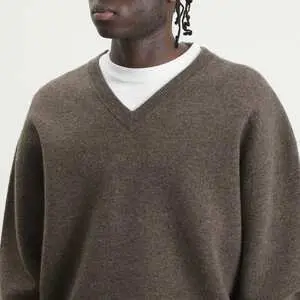 Studio Nicholson Loch Cashmere Wool V Neck Jumper