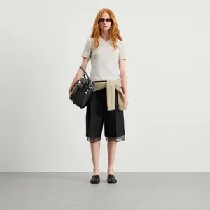 RÓHE Organza Lined Wool Mohair Blend Shorts
