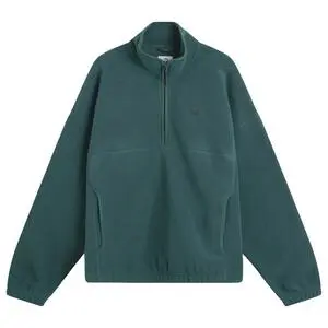 POLAR SKATE CO. Ivan Half Zip Fleece Sweatshirt - Dark Emerald