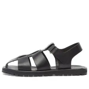 Studio Nicholson Sandom Leather Fisherman Sandal - Black