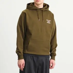 Drole De Monsieur Not From Paris Madame" Slogan Hoodie - Kaki