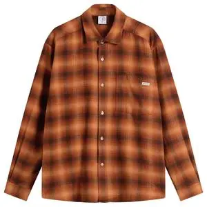 POLAR SKATE CO. Shadow Check Mitchell Shirt - Caramel