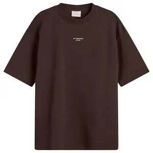 Drole De Monsieur Classic Slogan T-shirt - Dark Brown