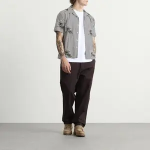 Universal Works Hand Embroidered Stripe Road Shirt
