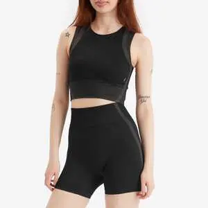 On Studo Knit Crop Top - Black/eclipse