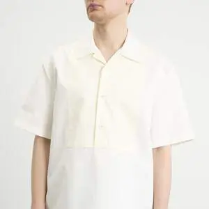 JIL SANDER Boxy Fit Bowling Contrast Colour Shirt