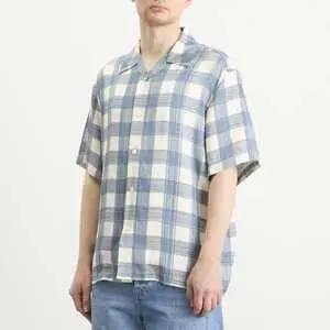 JIL SANDER Boxy Fit Short Sleeve Shirt Check Shirt