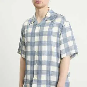 JIL SANDER Boxy Fit Short Sleeve Shirt Check Shirt