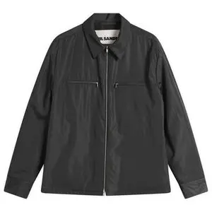 JIL SANDER Nylon Zip Up Shirt Jacket In | Nylon/eva | End Clothing - Black