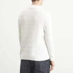 CARTER YOUNG Cable Polo Sweater
