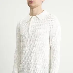 CARTER YOUNG Cable Polo Sweater