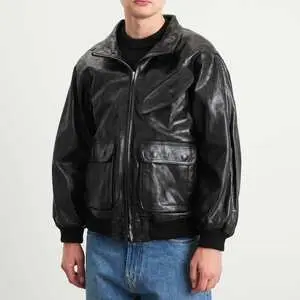 Auralee Lamb Leather Zip Blouson