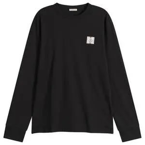 Moncler Long Sleeve Cotton T-shirt - Black