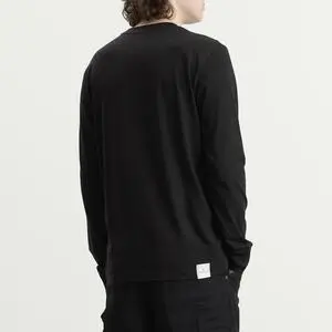 Moncler Long Sleeve Cotton T-shirt - Black