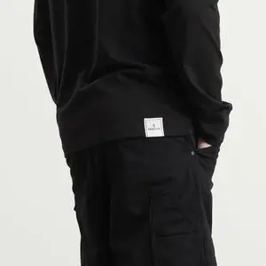 Moncler Long Sleeve Cotton T-shirt - Black