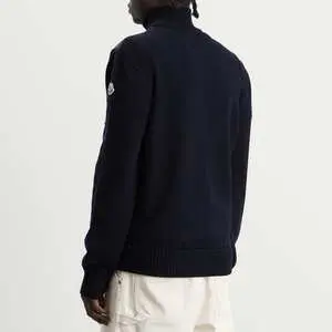 Moncler Hybrid Padded Front Wool Zip Jacket