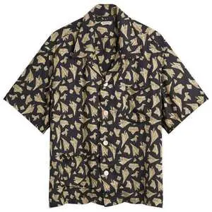 BODE Paper Hat Short Sleeve Shirt - Black