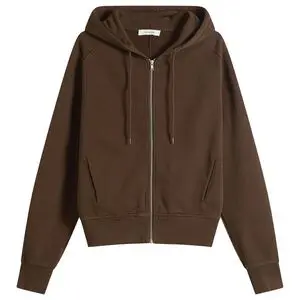 ENTIRE STUDIOS Slim Zip Up Hoodie - Brunette