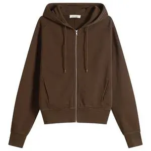 ENTIRE STUDIOS Slim Zip Up Hoodie - Brunette