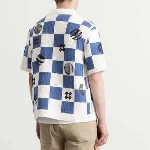 WAX LONDON Porto Square Crochet Shirt