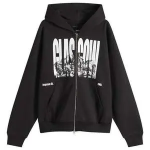 END. Glasgow Zip Hoodie - Black