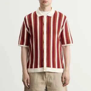 WAX LONDON Porto Knit Stripe Shirt