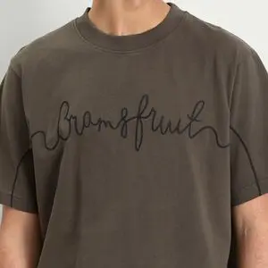 BRAM'S FRUIT Garden Hose Chain Stitch T-shirt