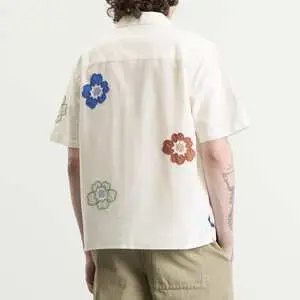WAX LONDON Didcot Applique Floral Vacation Shirt