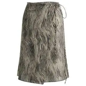 ST. AGNI Savannah Silk Wrap Skirt - Sand