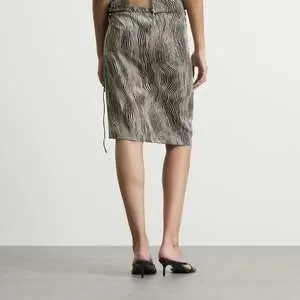 ST. AGNI Savannah Silk Wrap Skirt