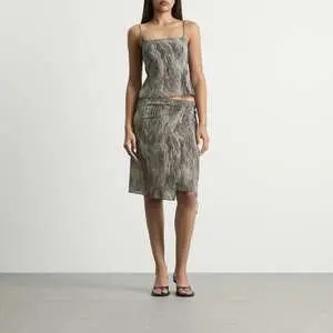 ST. AGNI Savannah Silk Wrap Skirt