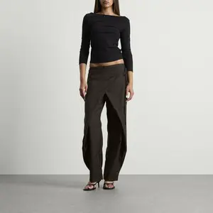 ST. AGNI Wrap Rouleau Pants