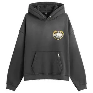REPRESENT Angel Border Hoodie - Stained Black