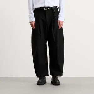 PORTER JAMES Dart-knee Pleated Trousers