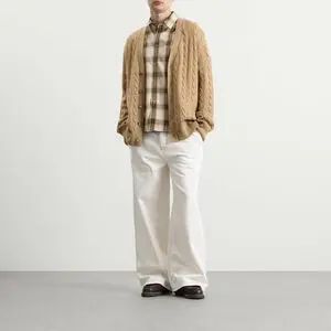 AMI Paris Cable Stitch Cardigan