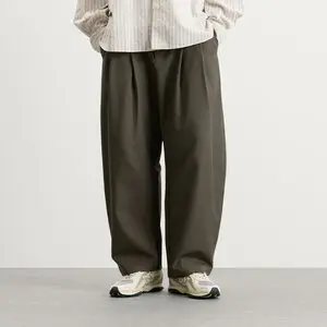 PORTER JAMES Dart-knee Pleated Trousers