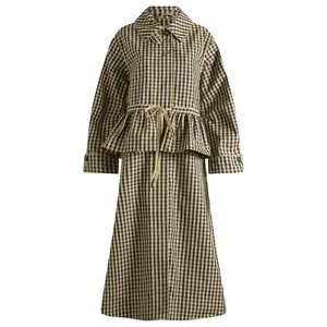 DAMSON MADDER Myrtle Trench Coat - Navy