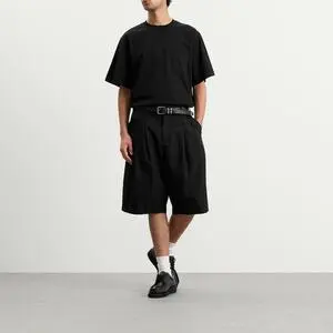 PORTER JAMES Double Pleated Shorts