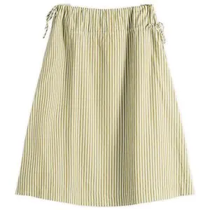 DAMSON MADDER Caspia Volume Midi Skirt - Basil