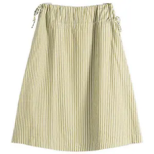 DAMSON MADDER Caspia Volume Midi Skirt - Basil