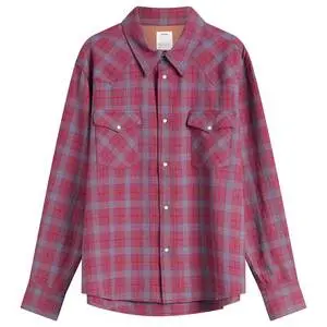 Visvim Four Corners Check Shirt - Red