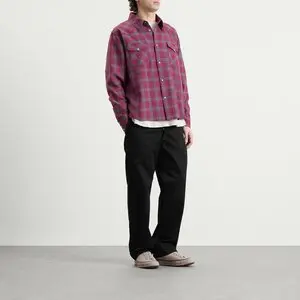 Visvim Four Corners Check Shirt - Red